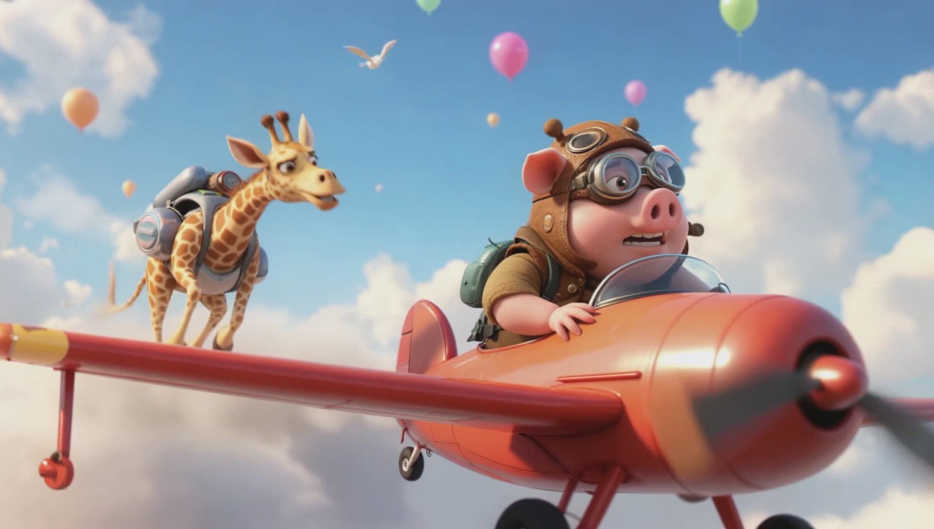 Children Book Style Flying Animals Animation | Steve.AI Video Maker