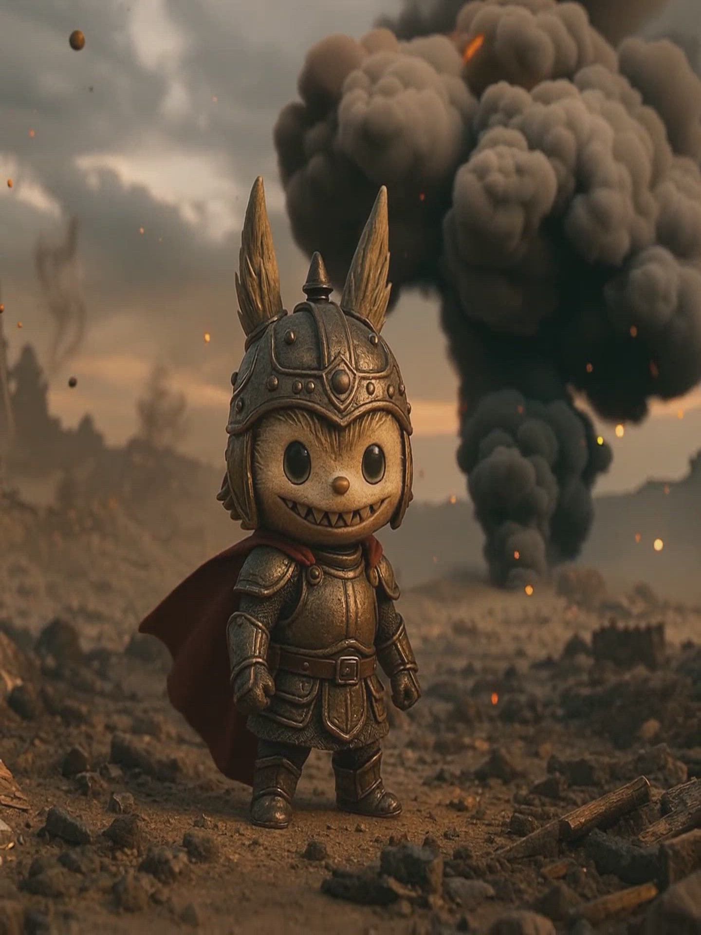 Fantasy Labubu Warrior Video | Steve.AI Sample Creation