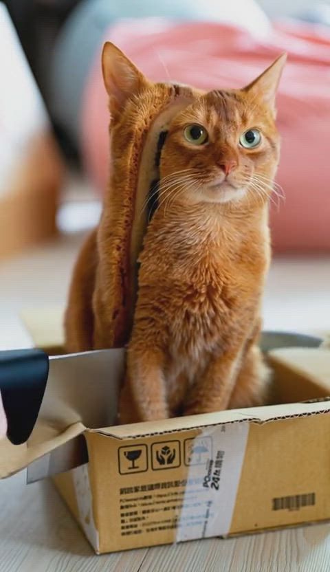 Realistic Cat Cake Illusion | Steve AI Video Template