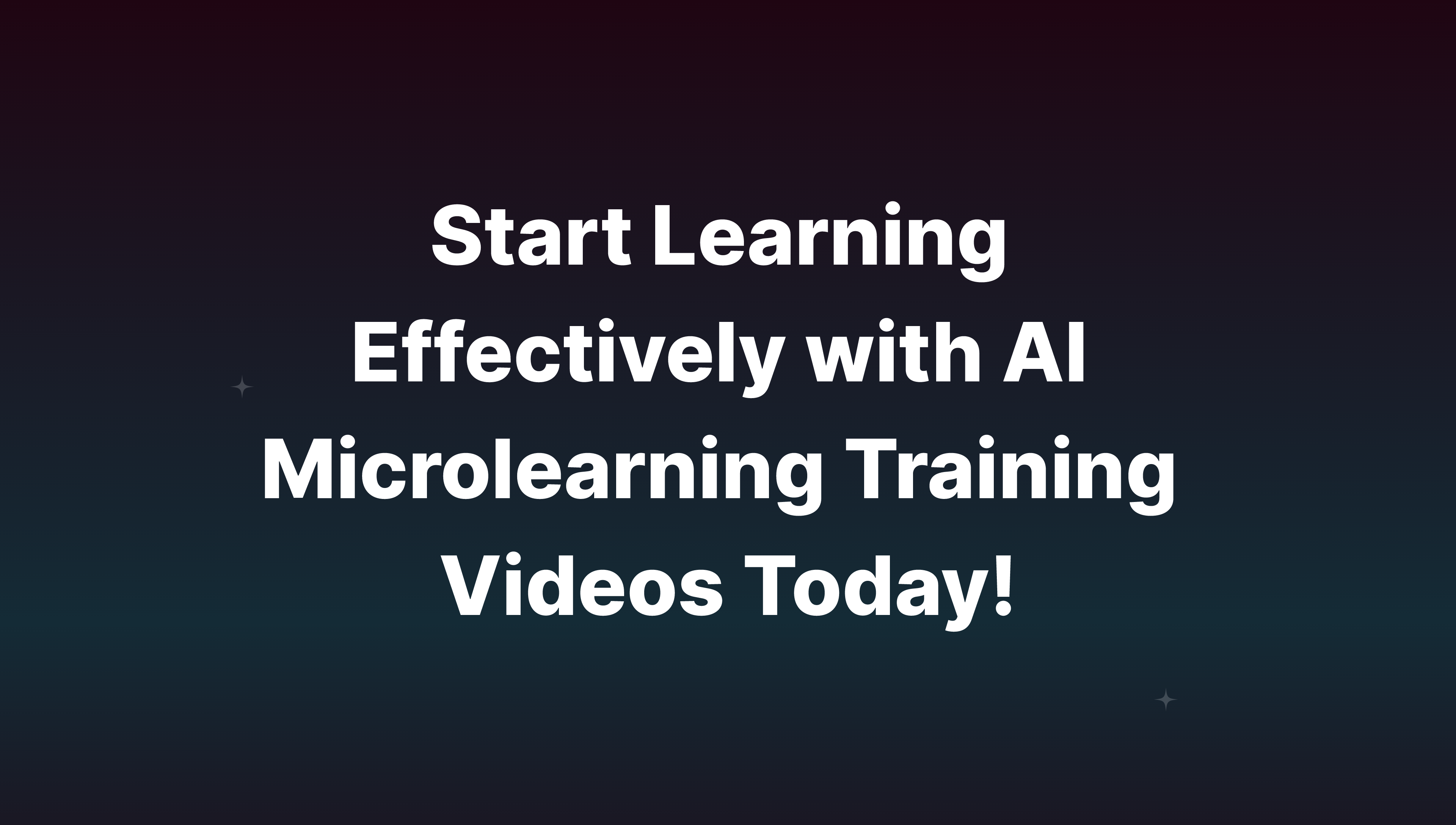 Ai Powered Microlearning Video Generator