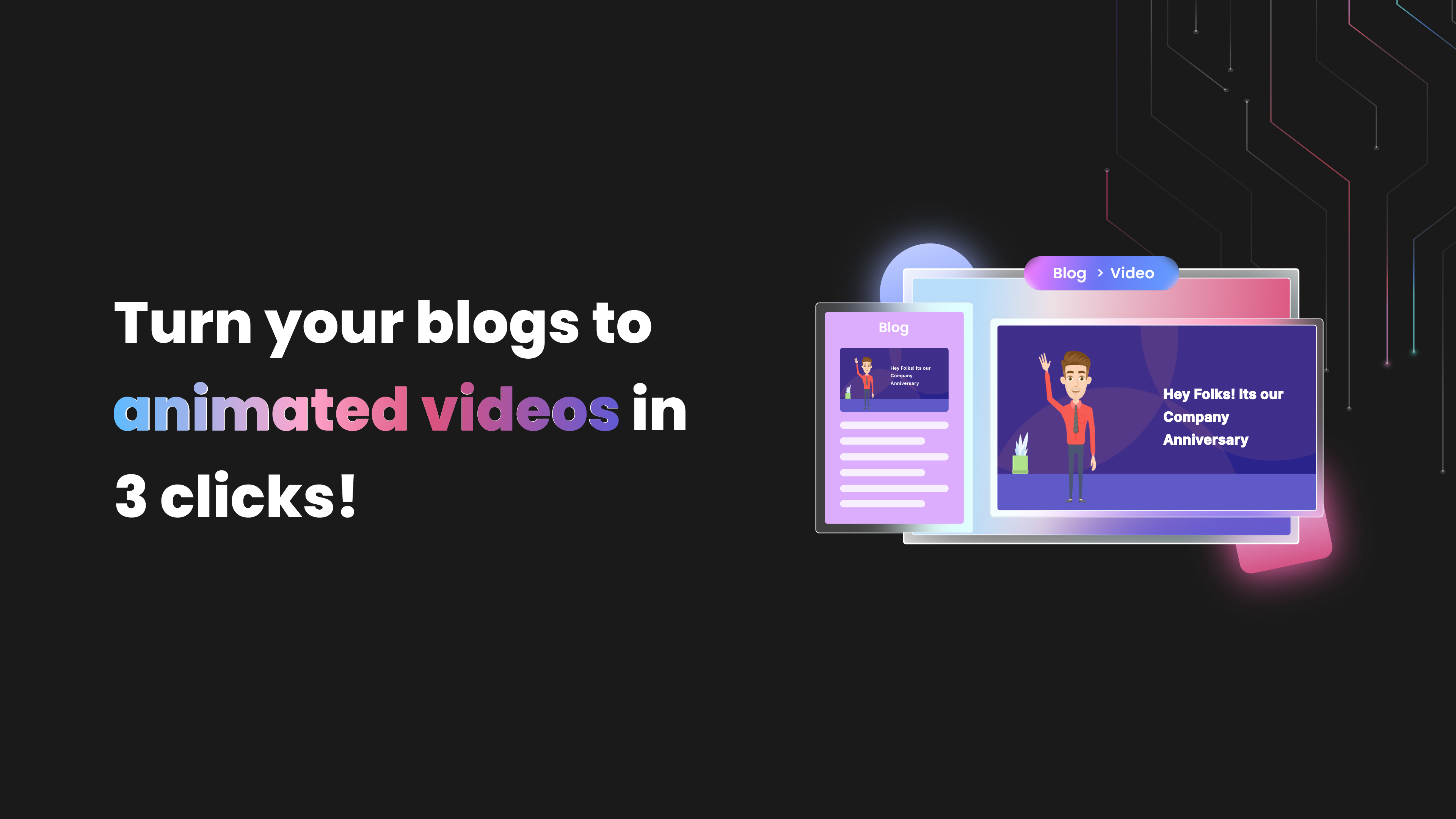 Blog URL to Animated Video | Create Animated Vlog