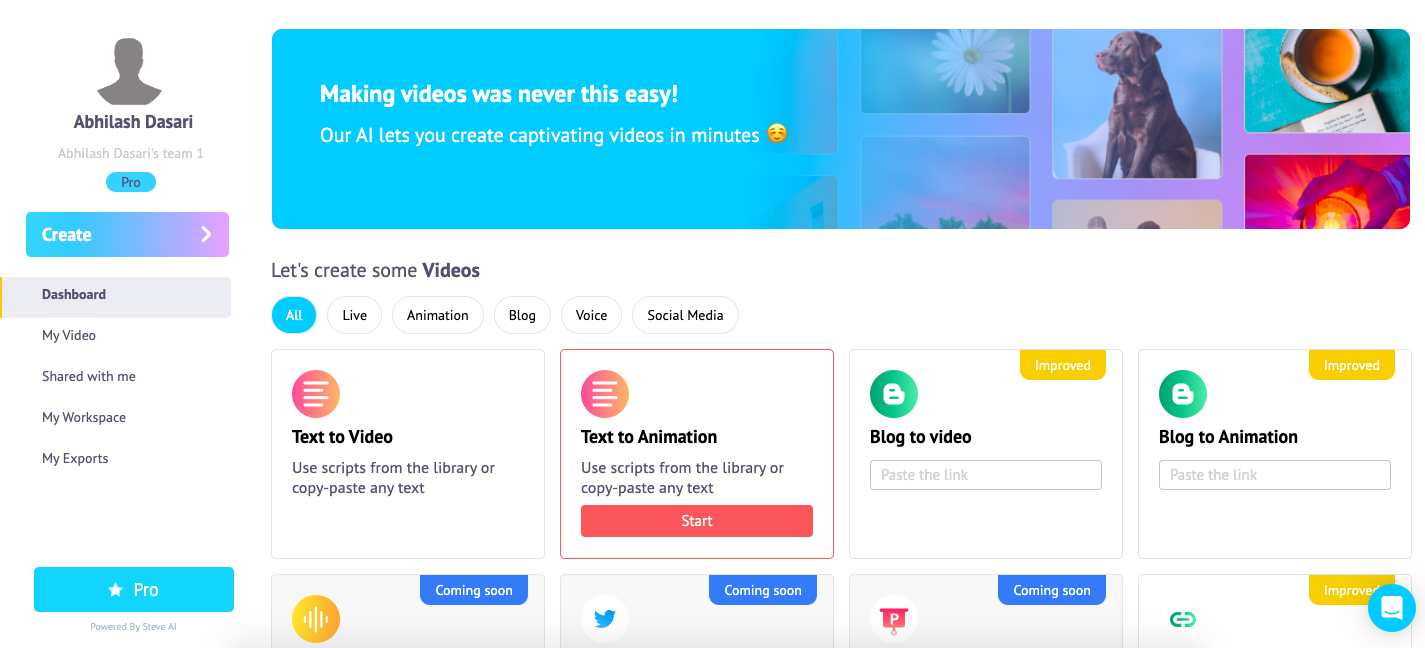 How To Create An Animated Invitation Video Using AI Video Maker | Steve ...